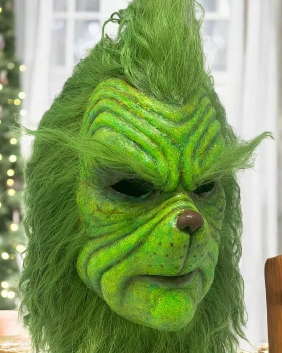 Grinch Cosplay, Full-head Green Monster Mask, Premium Quality Latex ...