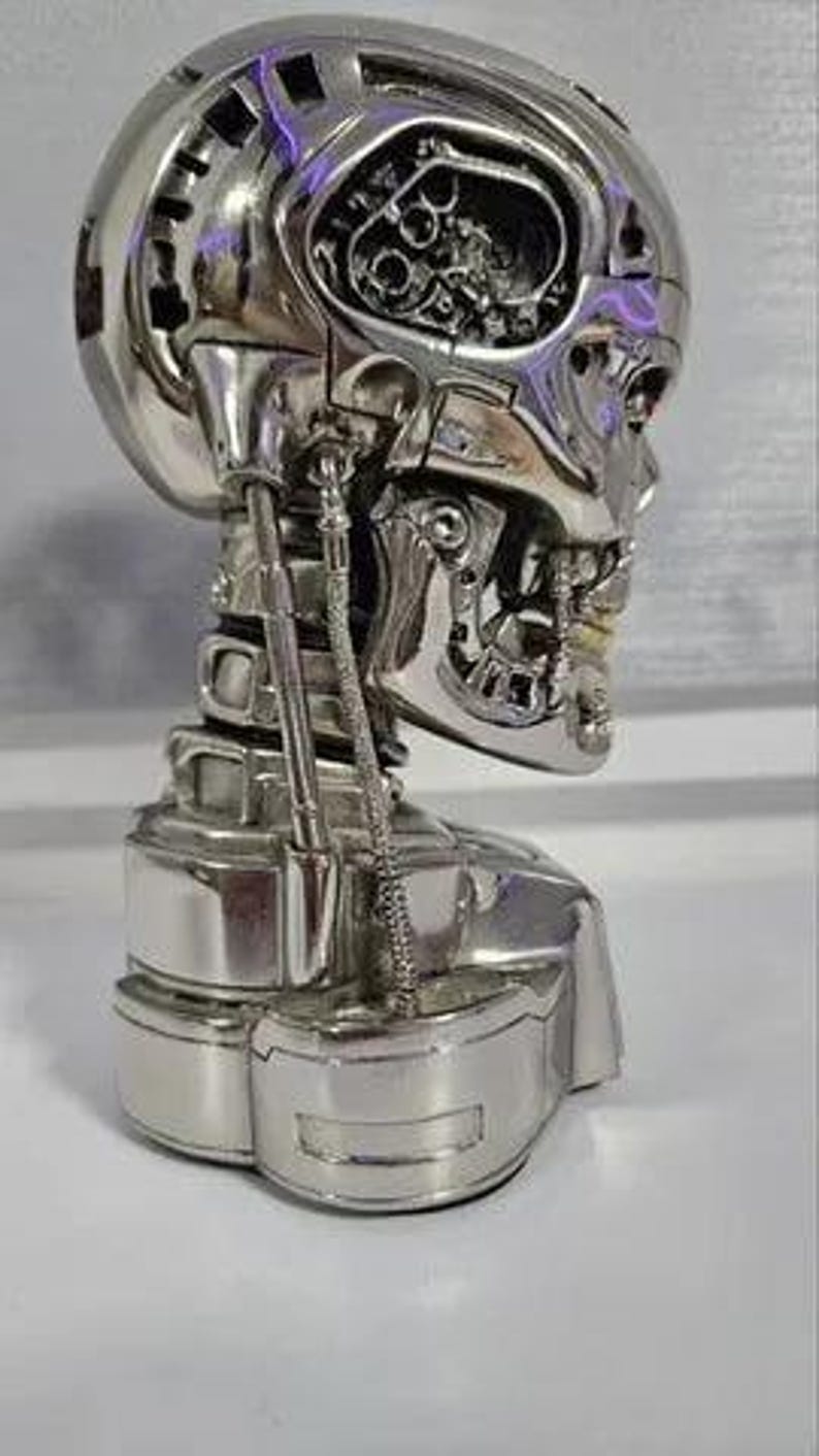 Terminator Skull Light-up T800 Endoskull 1:1 Endoskeleton Head Bust ...