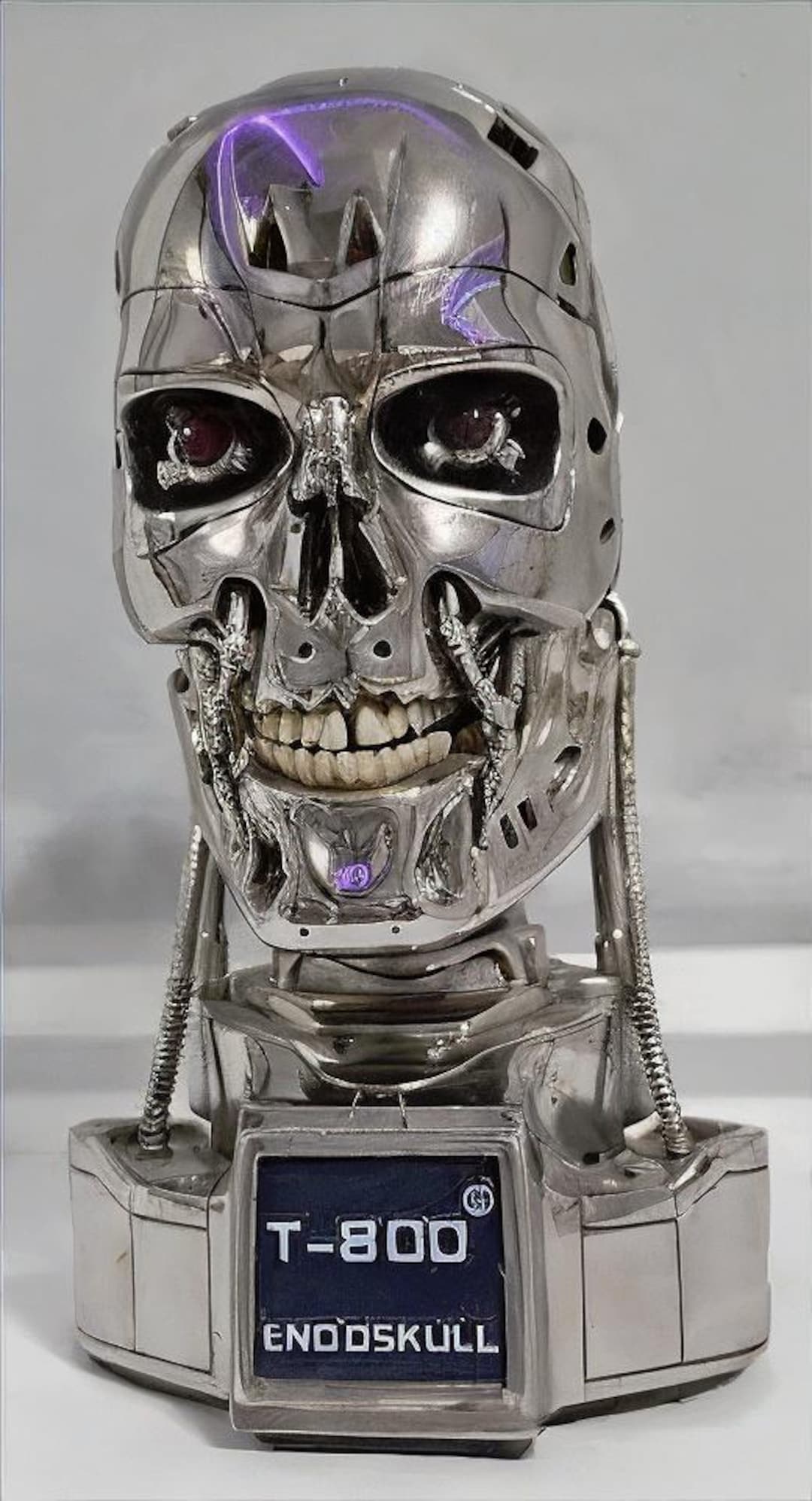 Terminator Skull Light-up T800 Endoskull 1:1 Endoskeleton Head Bust ...