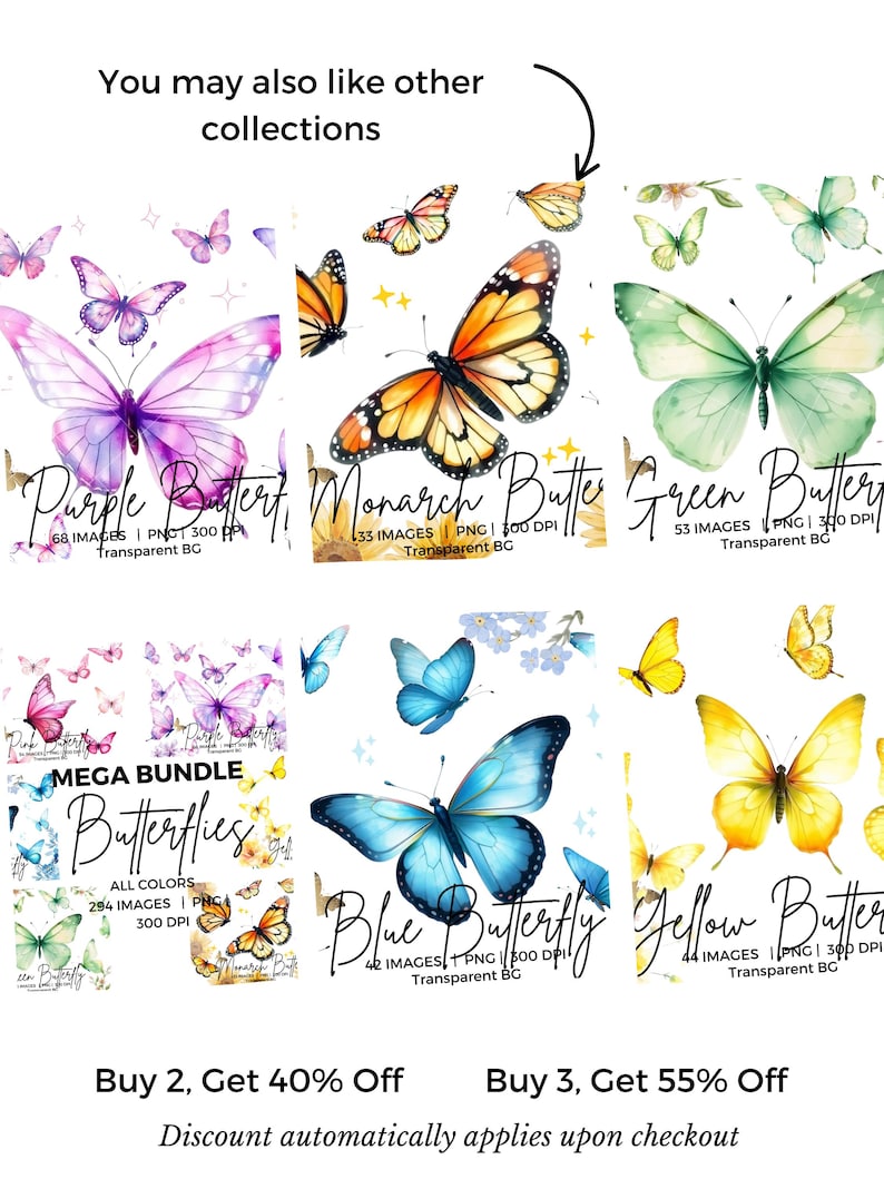 Butterfly PNG Pink Butterflies Clipart Watercolor Spring Butterfly Clip ...
