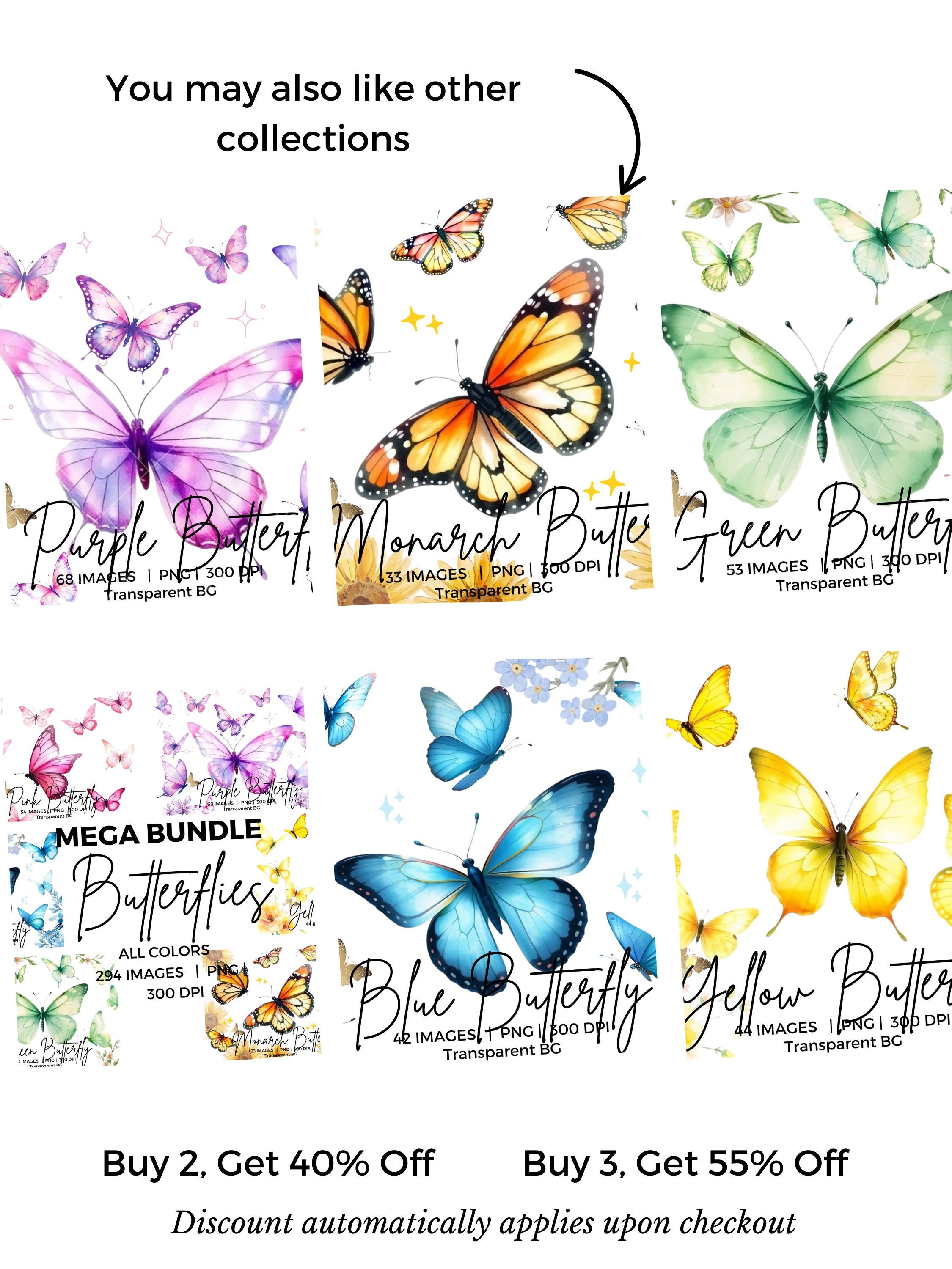 Butterfly PNG Pink Butterflies Clipart Watercolor Spring Butterfly Clip ...