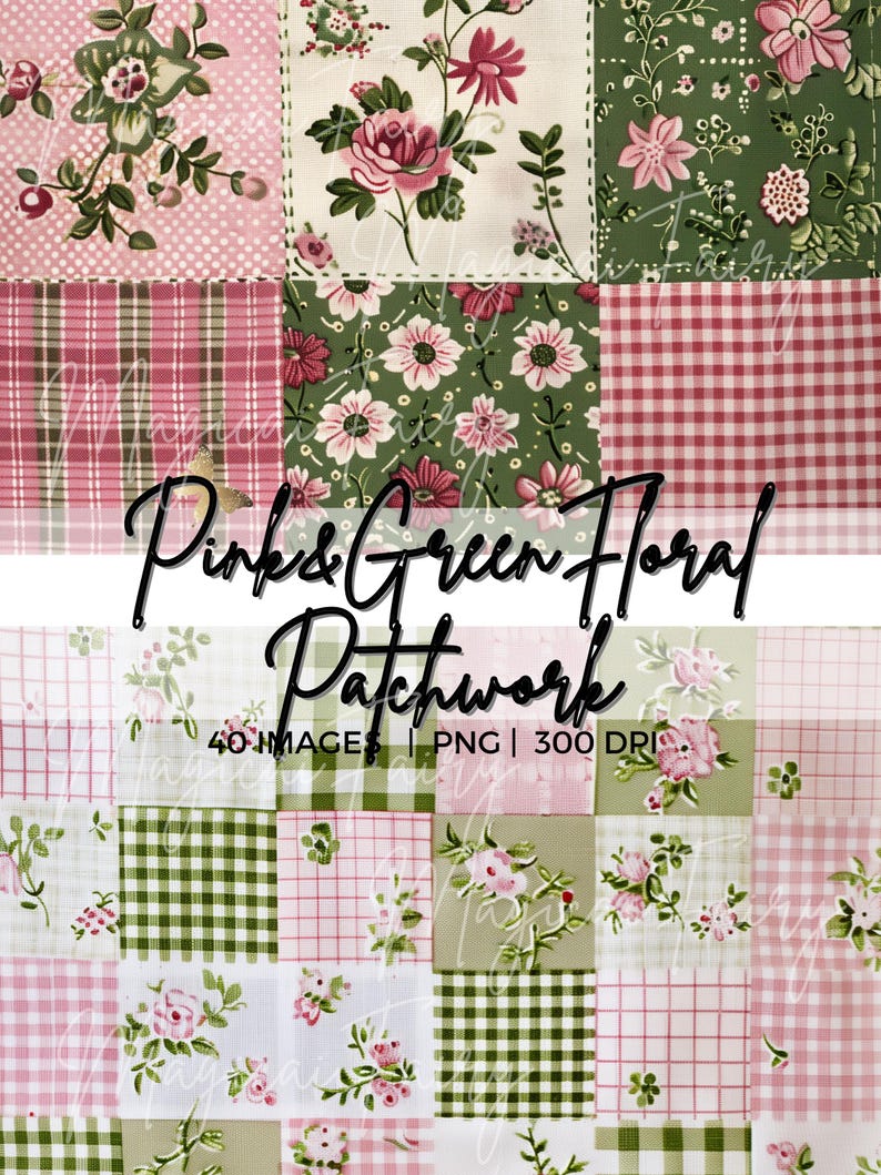 Mega Bundle of Floral Patchwork Seamless Patterns, Floral Grand ...