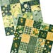 Yellow & Green Patchwork Seamless Pattern, Floral Grand Millenial ...