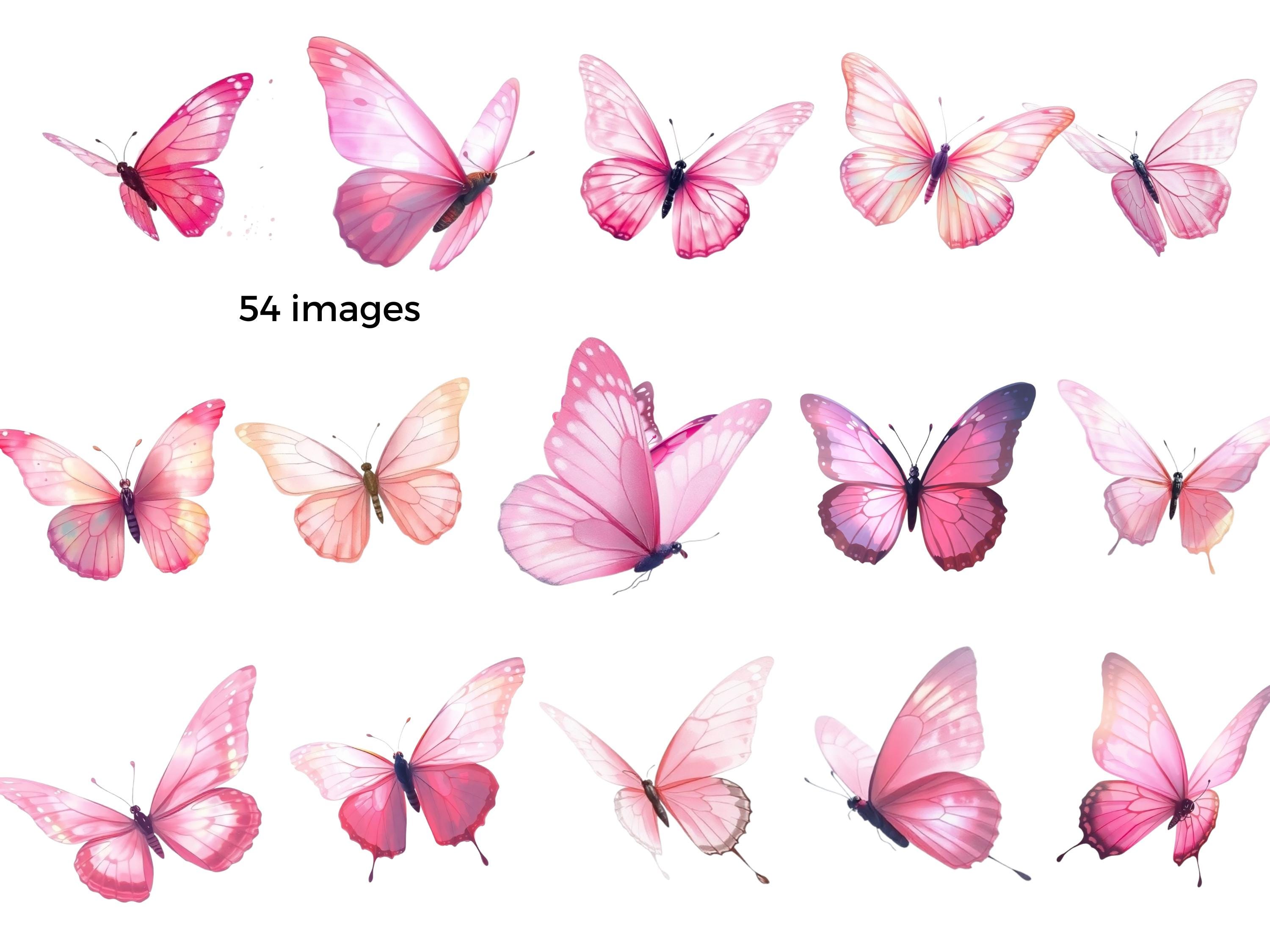 Butterfly PNG Pink Butterflies Clipart Watercolor Spring Butterfly Clip ...