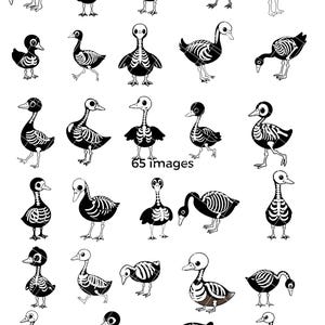Skeleton Goose PNG Skeleton Halloween Goose Cute Spooky Goose Funny PNG ...