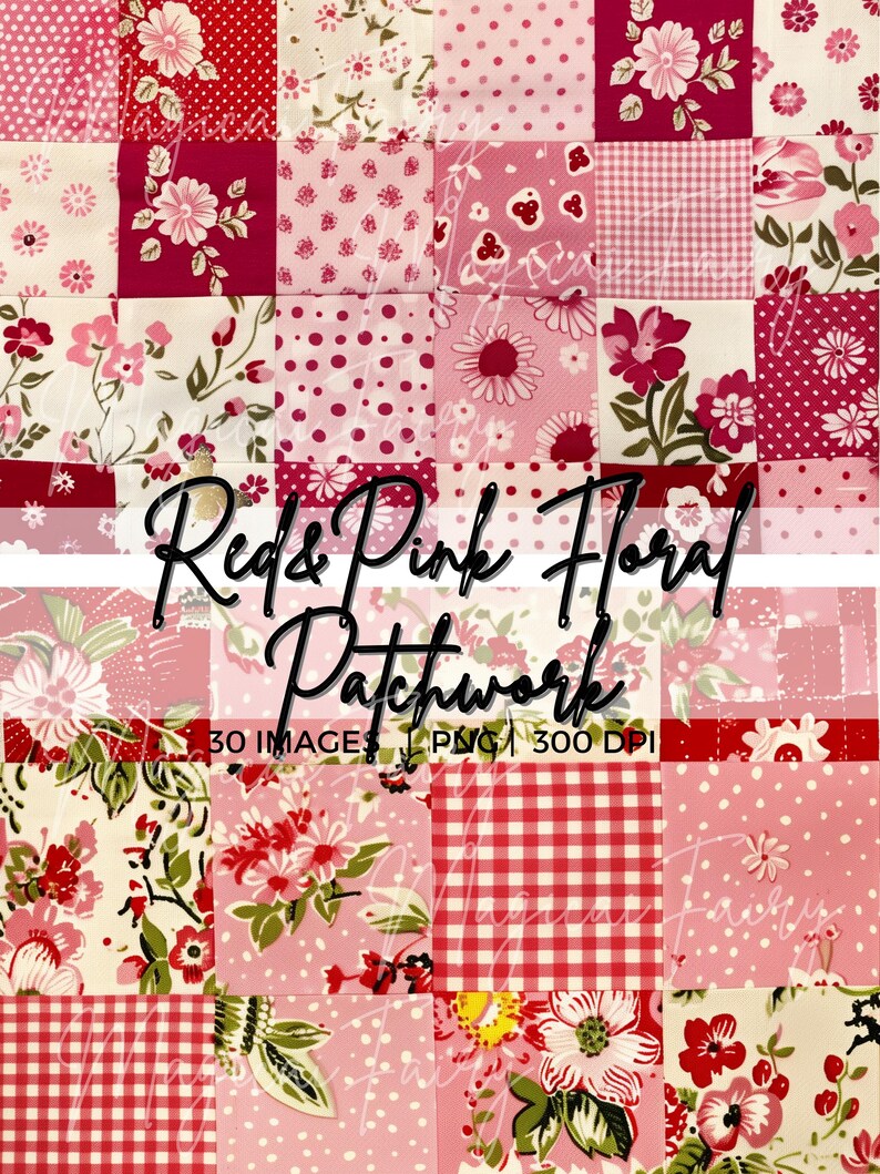 Mega Bundle of Floral Patchwork Seamless Patterns, Floral Grand ...