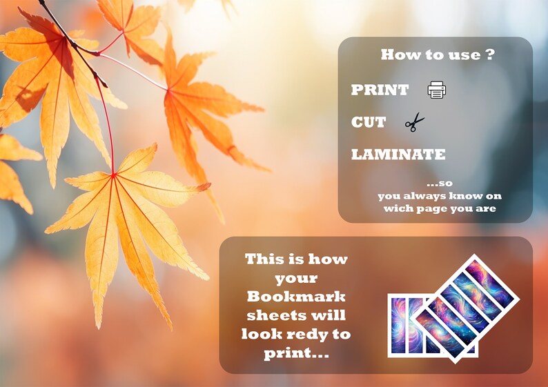 Bookmark Set of 10 Beautiful Abstract Sparkling Colorful Bookmark ...