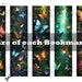 3D Butterfly Bookmark Printable Set of 10 for Book Lover Gift Instant ...