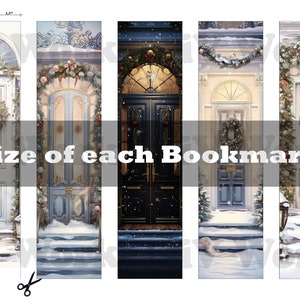 Winter Printable Bookmark for Book Lover Printable Bookmark Set Digital ...