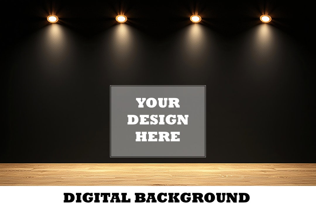 Product Mockup With Blank Wooden Table Top and LED Lights Background ...