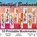 Bird Watercolor Bookmarks Set of 10 Bookmark for Book Lovers or Readers ...