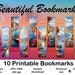 Spring Printable Bookmark for Book Lover Printable Bookmark Set Digital ...