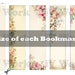 Bookmark Printable Vintage Flower Bookmark for Book Lover Printable ...
