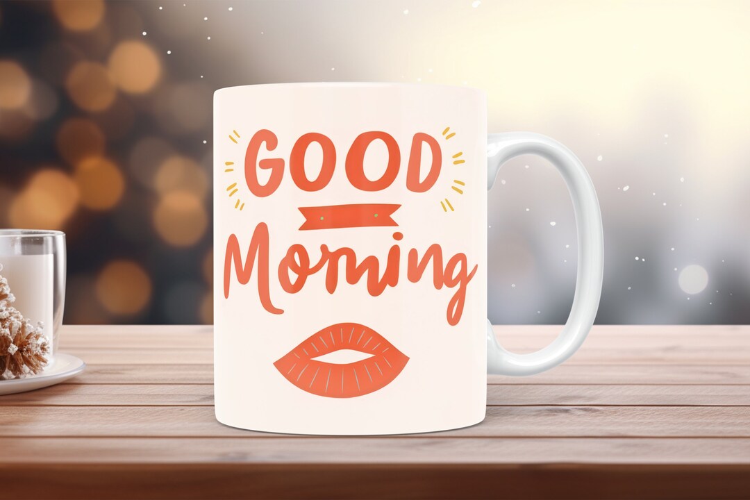 Vintage Good Morning Coffee Mug Wrap 11oz 15oz Template Sublimation ...