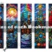 Stained Glass Bookmark Printable Christmas Bookmark for Book Lover ...