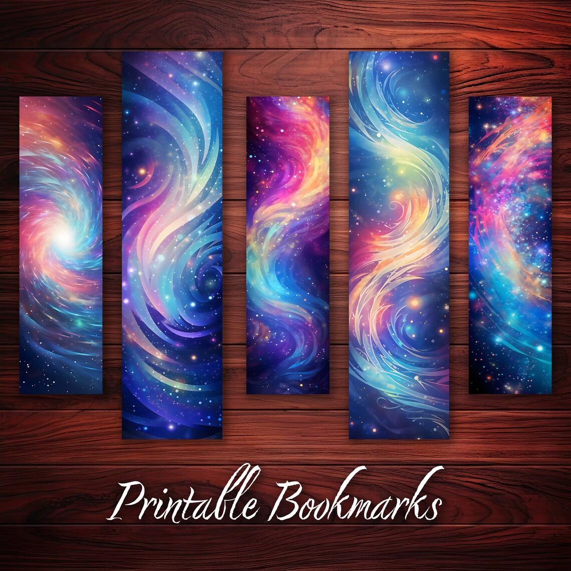 Bookmark Set of 10 Beautiful Abstract Sparkling Colorful Bookmark ...