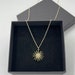 14K Gold Sun Necklace 14K Gold Necklace , 14K Gold Plated Sun Pendant ...