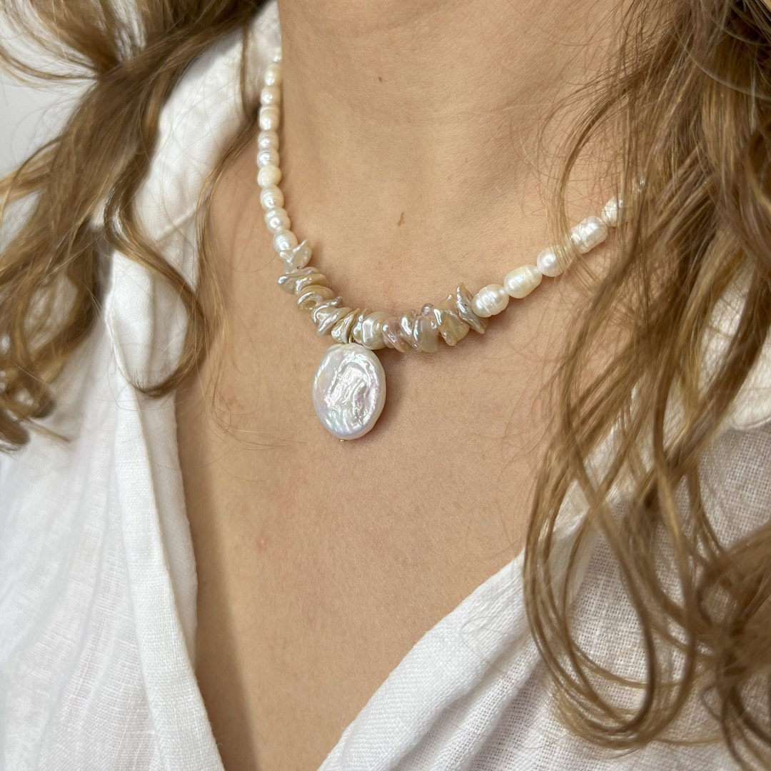 AMORE PEARLS NECKLACE High Quality Freshwater Pearls, Unique Freshwater ...