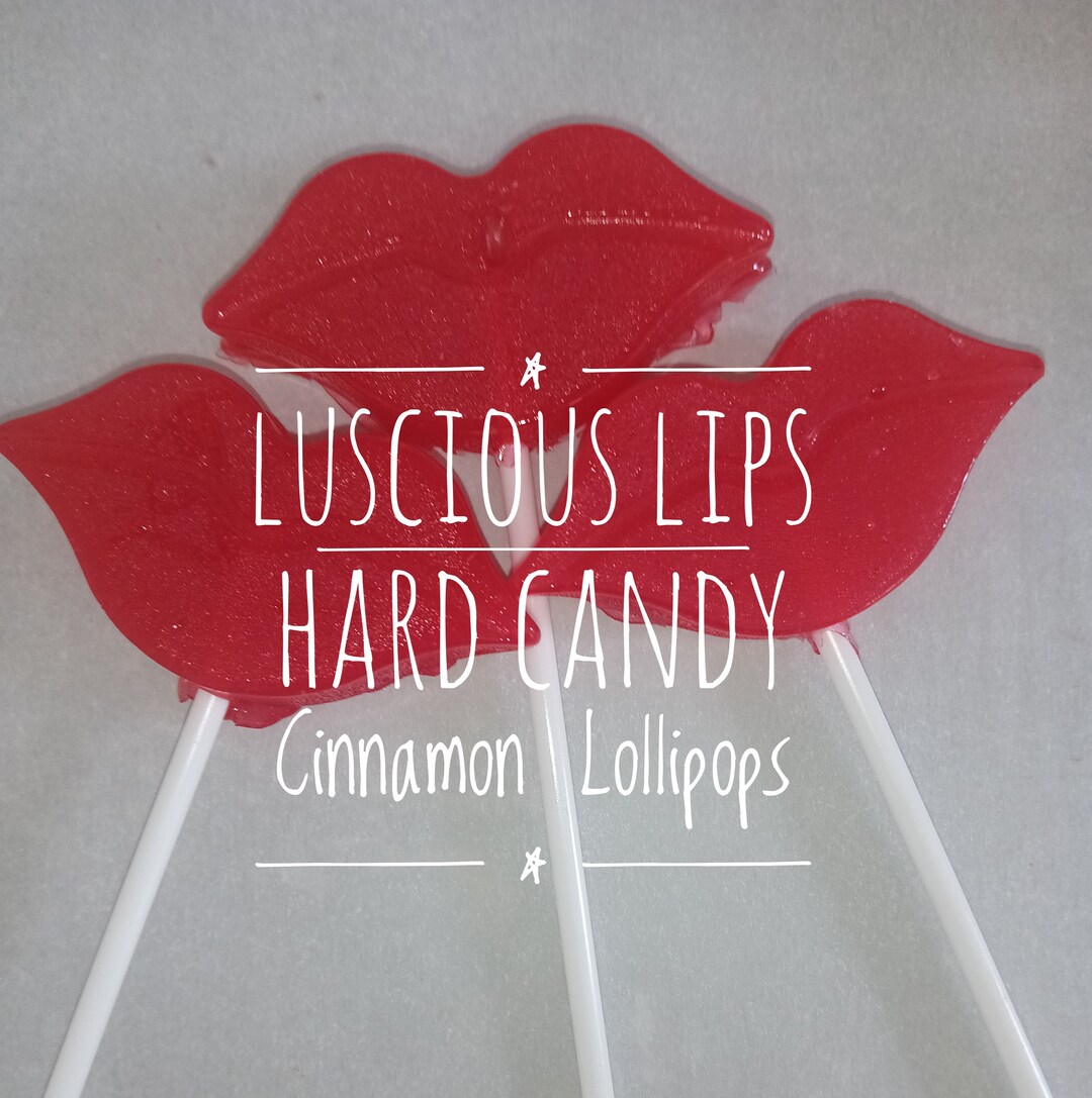 Luscious Lips Hard Candy Lollipops - Etsy