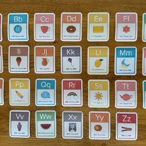 Alphabet Flashcards, ABC Flashcards, Homeschool, Toddler Activity ...