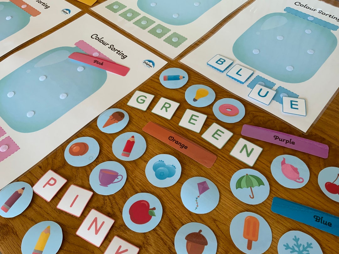 Colour Matching, Toddler Activity, Colour Matching Game, Colour Sorting ...