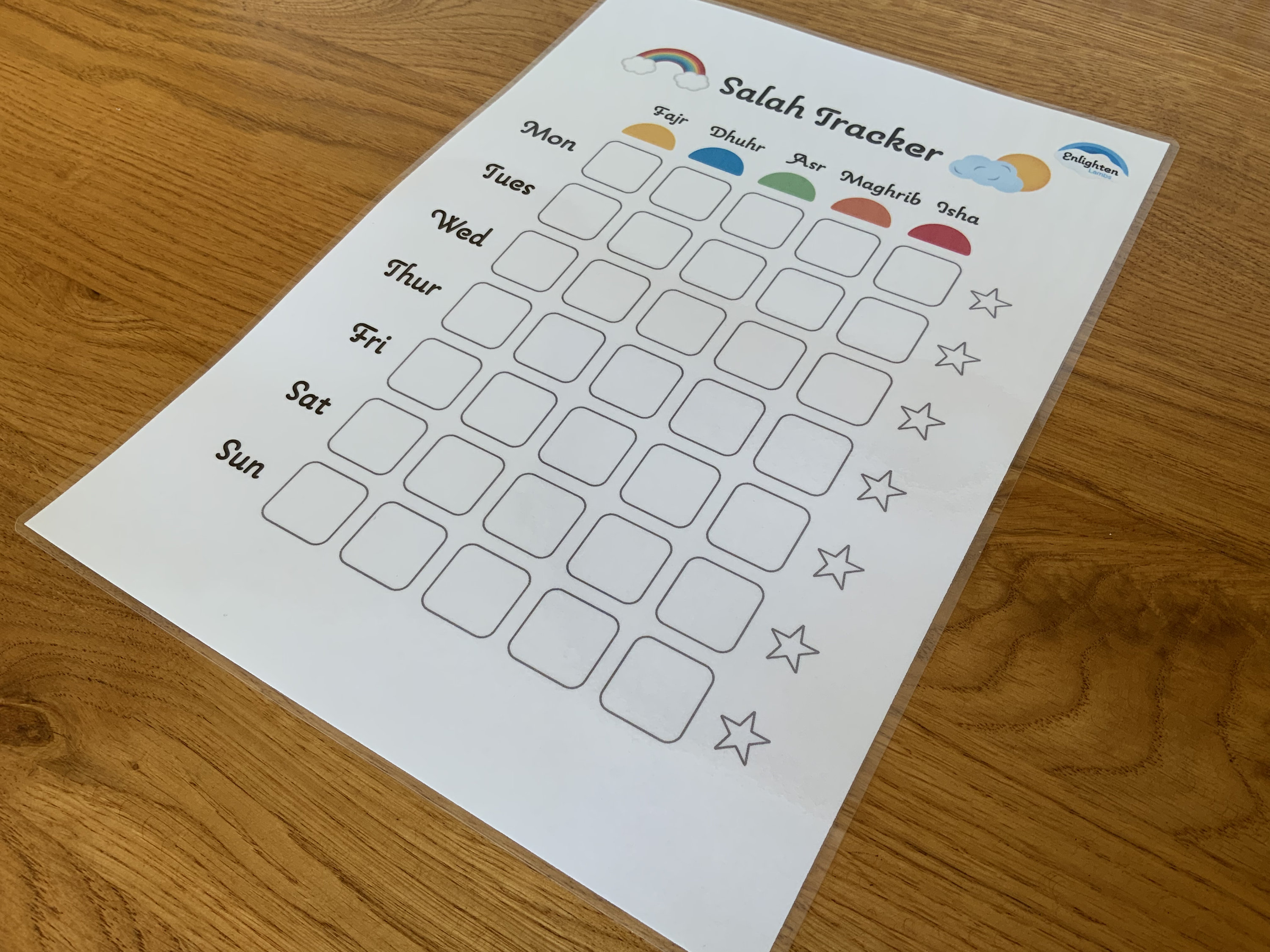 Salah Tracker, Prayer Tracker, Prayer Chart for Kids, Habit Tracker ...