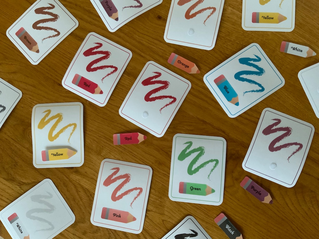 Colour Matching Cards, Toddler Activity, Colour Matching Game, Colour ...