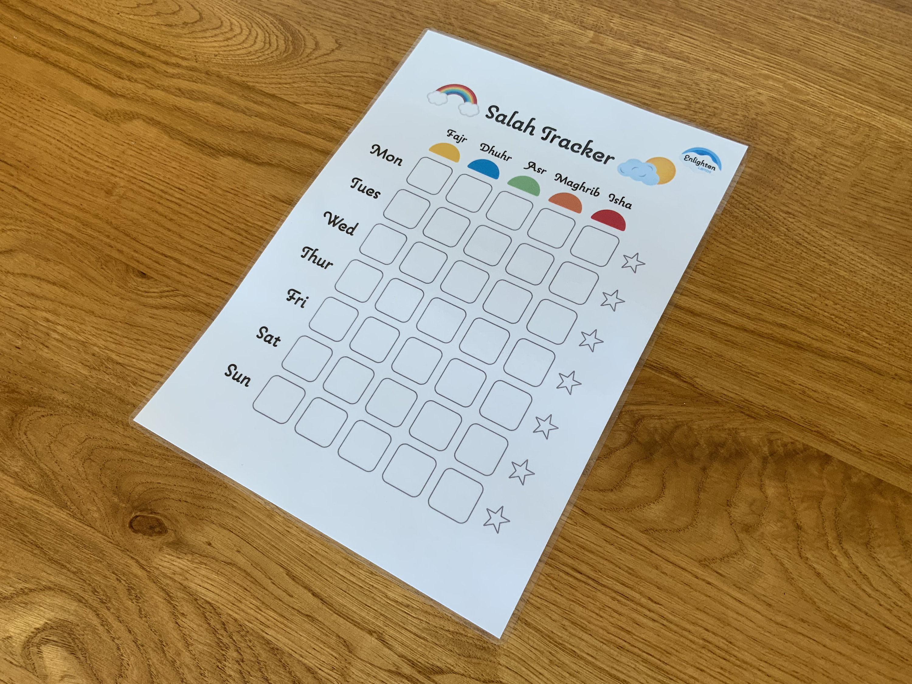 Salah Tracker, Prayer Tracker, Prayer Chart for Kids, Habit Tracker ...