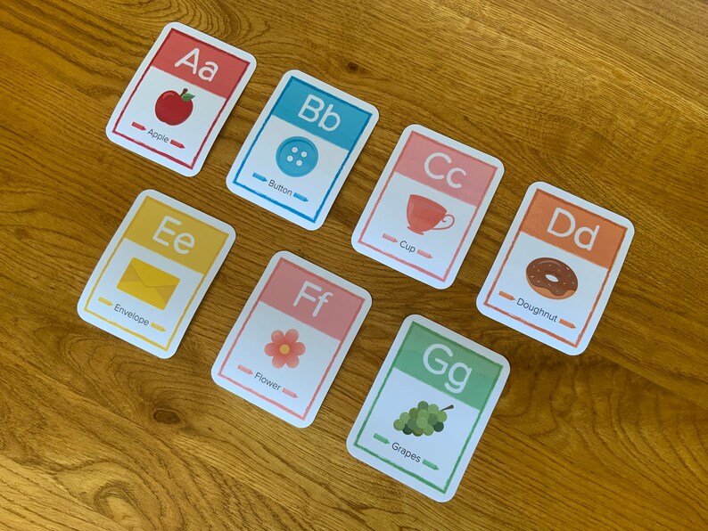 Alphabet Flashcards, ABC Flashcards, Homeschool, Toddler Activity ...