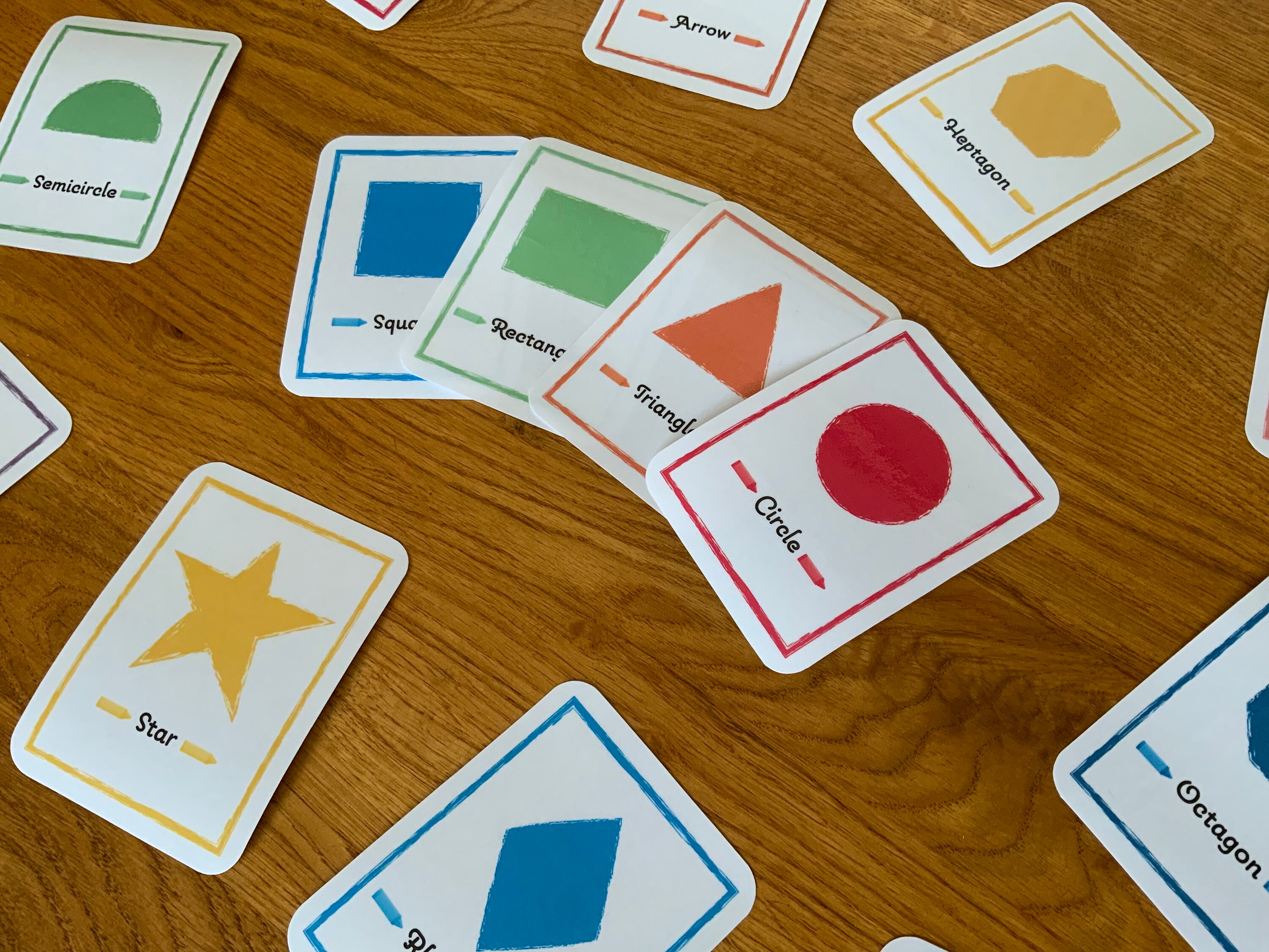 Shapes Flash Cards, Learning Shapes, Toddler Activity, Homeschool ...