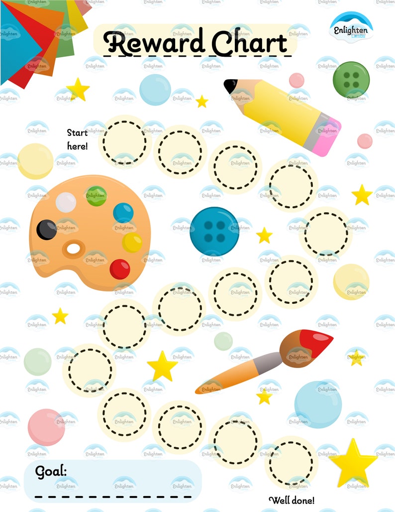 Reward Chart, Behaviour Chart, Goal Chart, Kids Reward Chart, Sticker ...