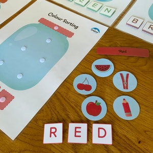 Colour Matching, Toddler Activity, Colour Matching Game, Colour Sorting ...