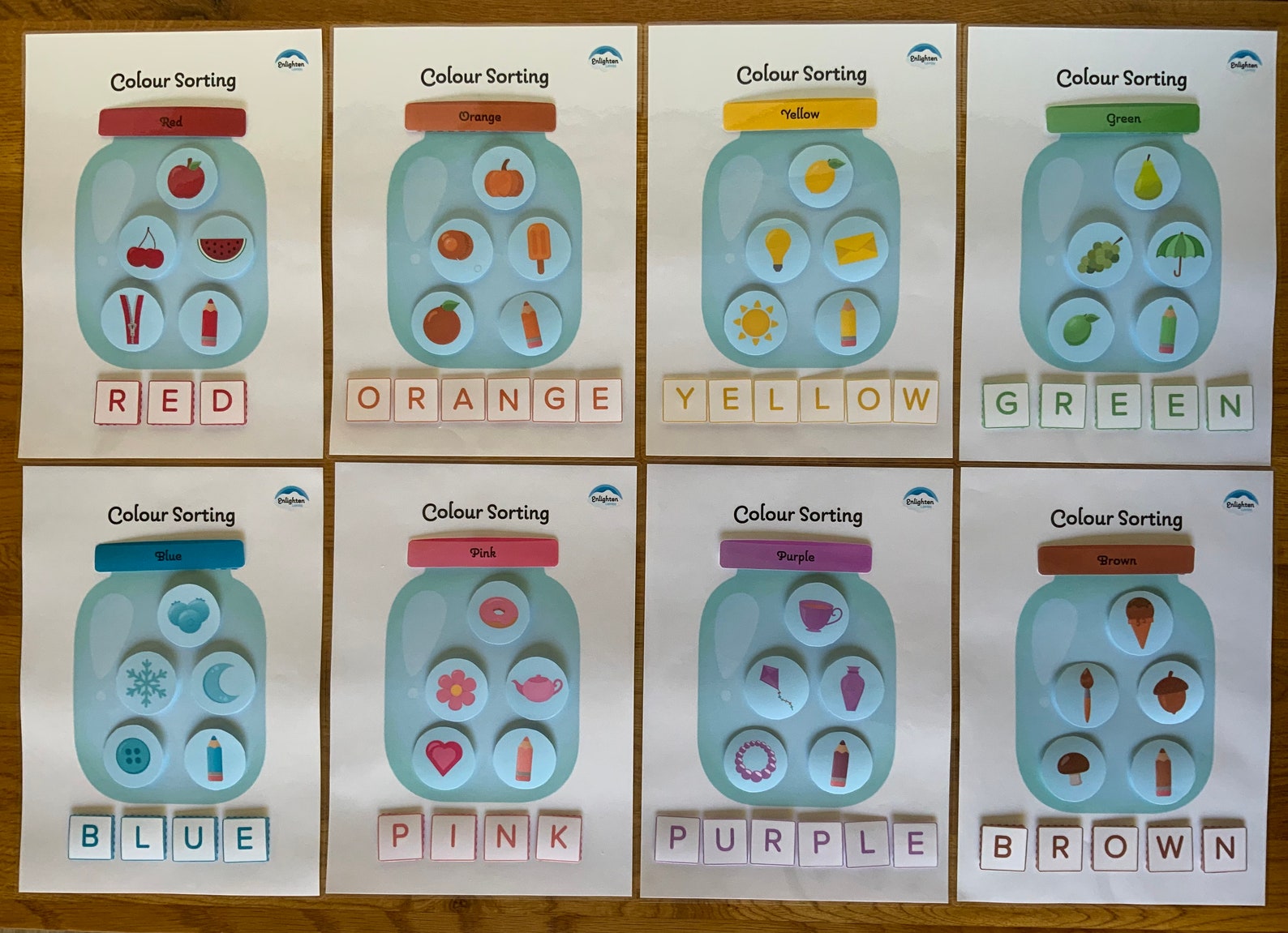 Colour Matching, Toddler Activity, Colour Matching Game, Colour Sorting ...