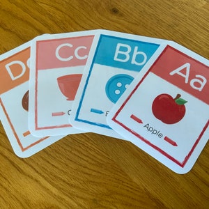 Alphabet Flashcards, ABC Flashcards, Homeschool, Toddler Activity ...