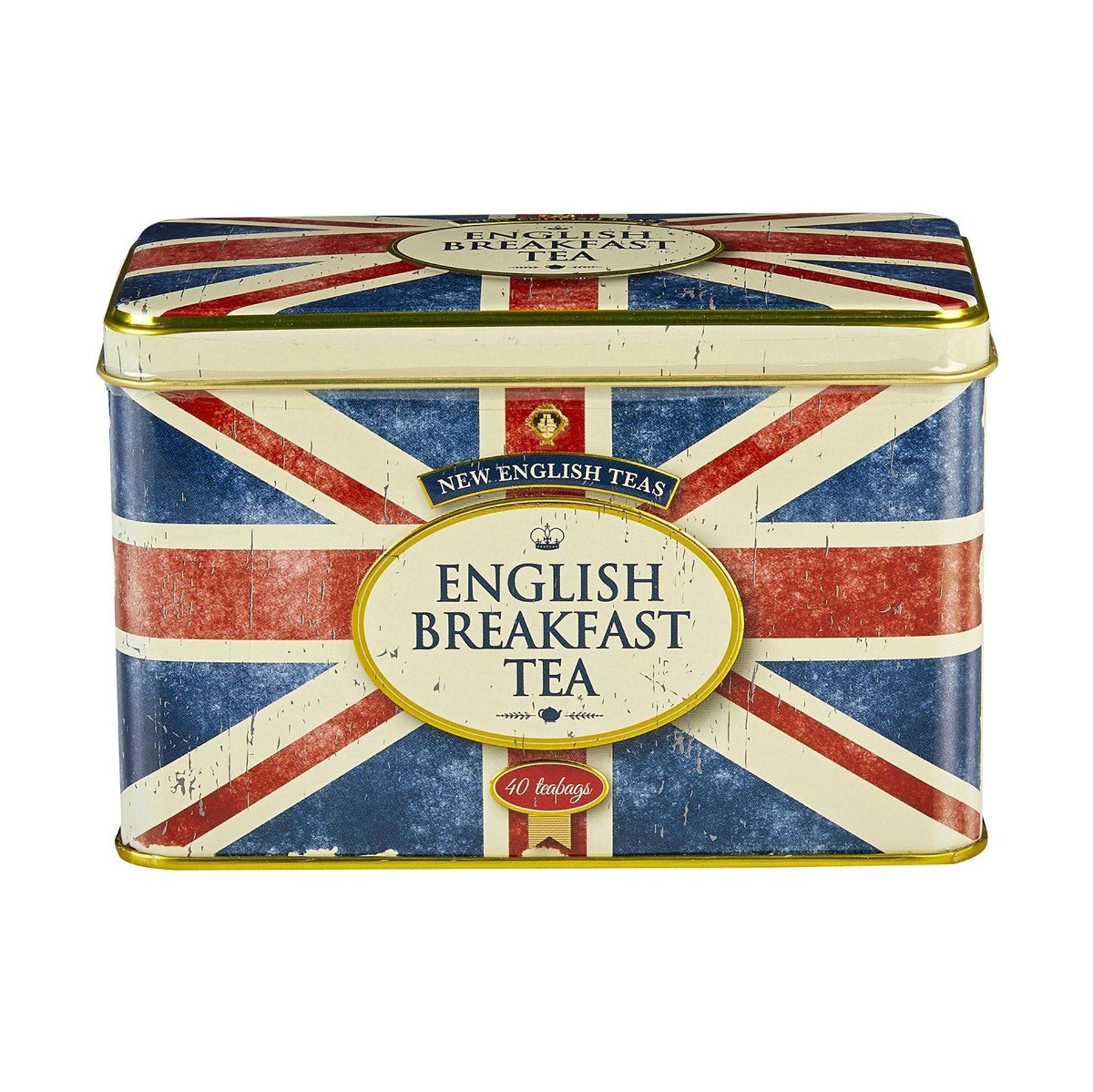 Retro Union Jack English Breakfast Tea Tin 40 Teabags - Etsy