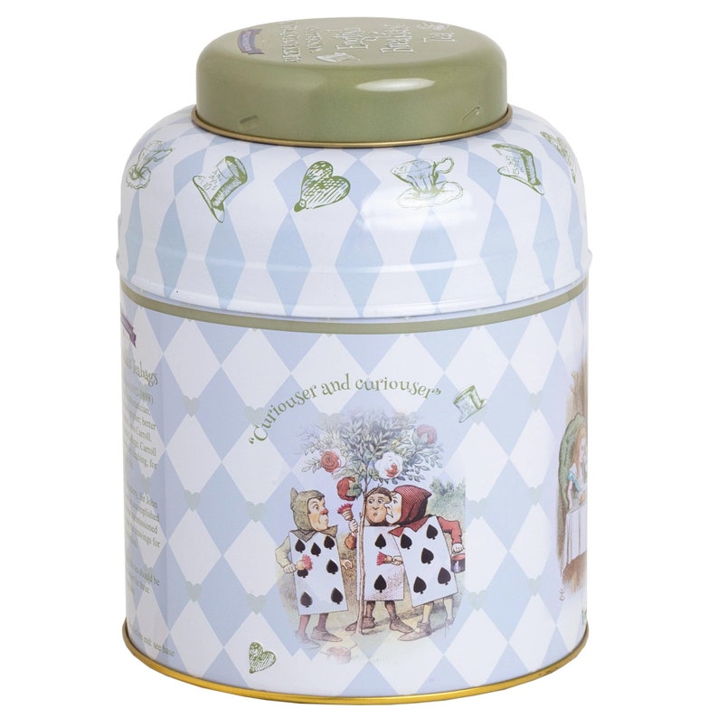 Alice in Wonderland Tea Caddy With 80 English Breakfast Teabags - Etsy