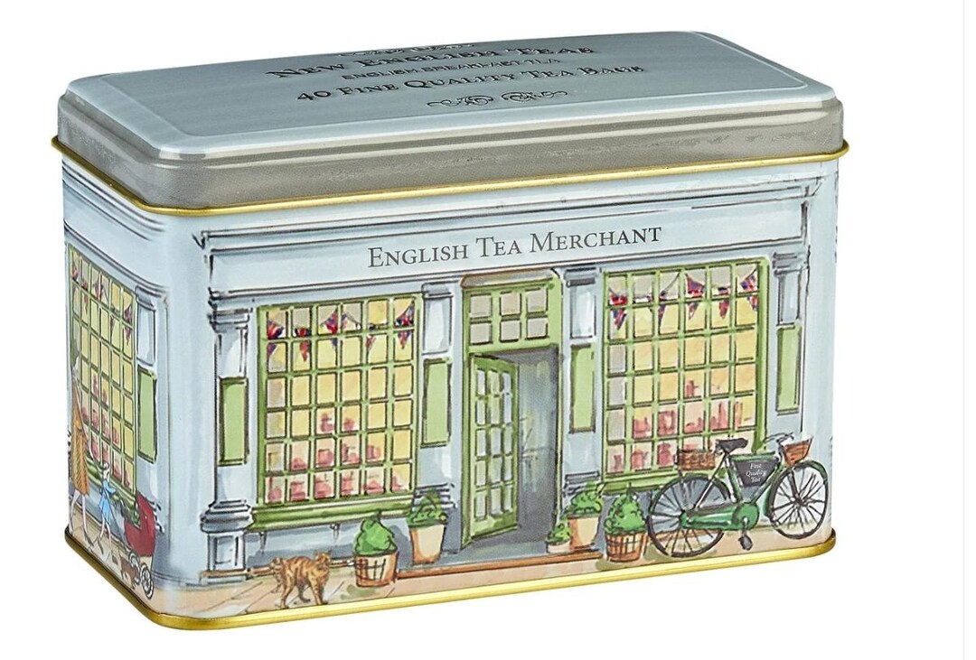 Vintage Village English Tea Merchant Tin 40 Teabags - Etsy