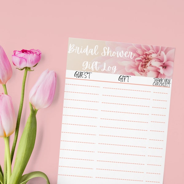 Shower Log Template - Etsy