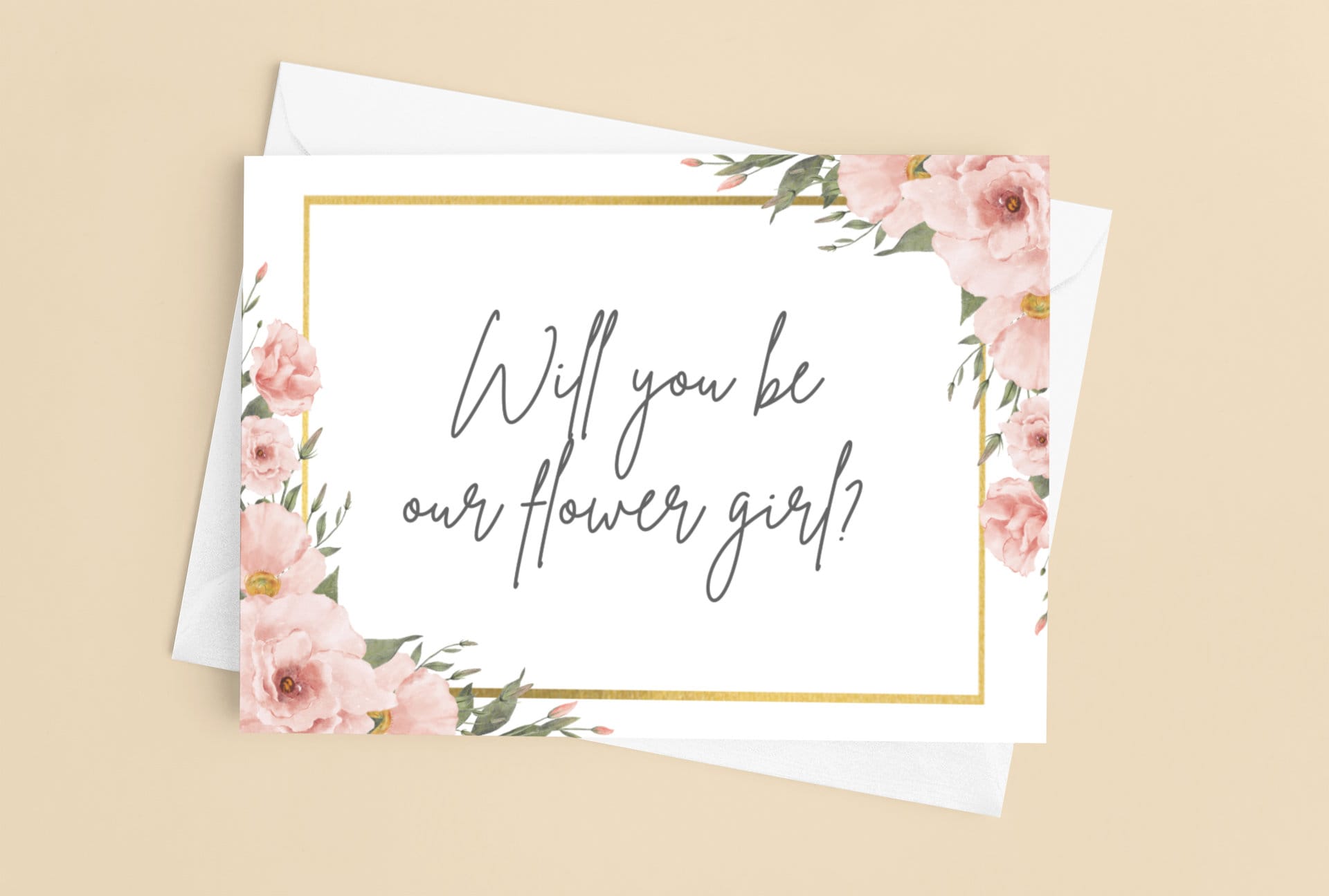 Flower Girl Card, Will You Be Our Flower Girl, Flower Girl Proposal ...