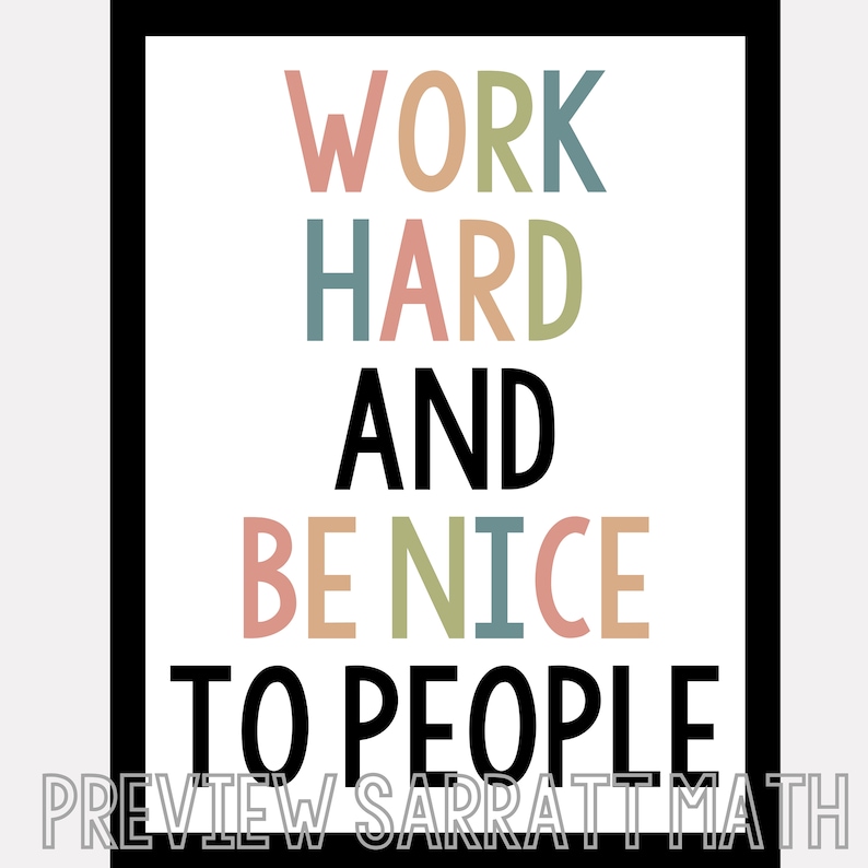 Positive Classroom Posters, Printable Classroom Posters, Classroom ...