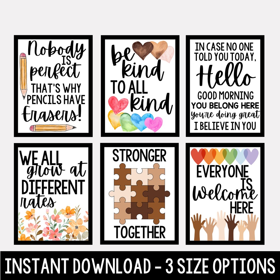 Positive Classroom Posters, Printable Classroom Posters, Classroom ...
