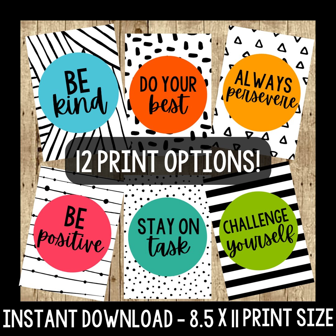 SEL Posters: Motivational Classroom Decor (digital Download) - Etsy