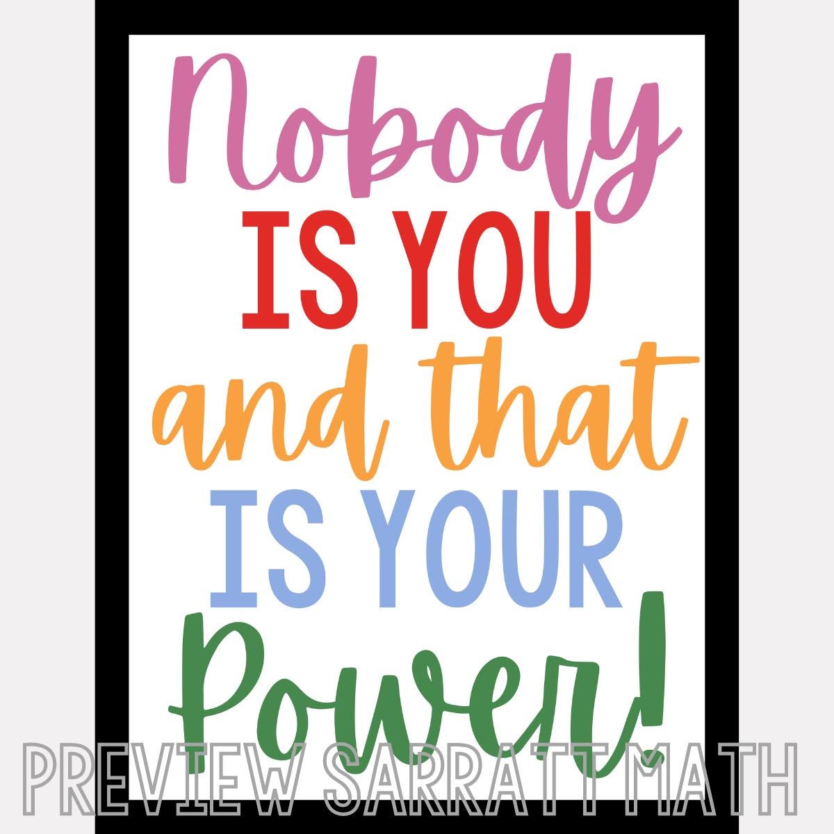 Positive Affirmations Classroom Posters, Decor (digital Download) - Etsy