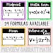 Math Posters, Math Classroom Posters, Math Formula Poster, Formula ...