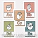 ASL Alphabet Posters Boho Classroom Decor Aesthetic Classroom American ...