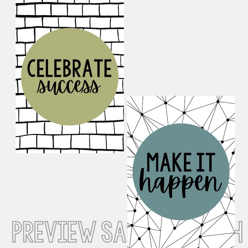 SEL Motivational Posters: Classroom Decor Prints (digital Download) - Etsy