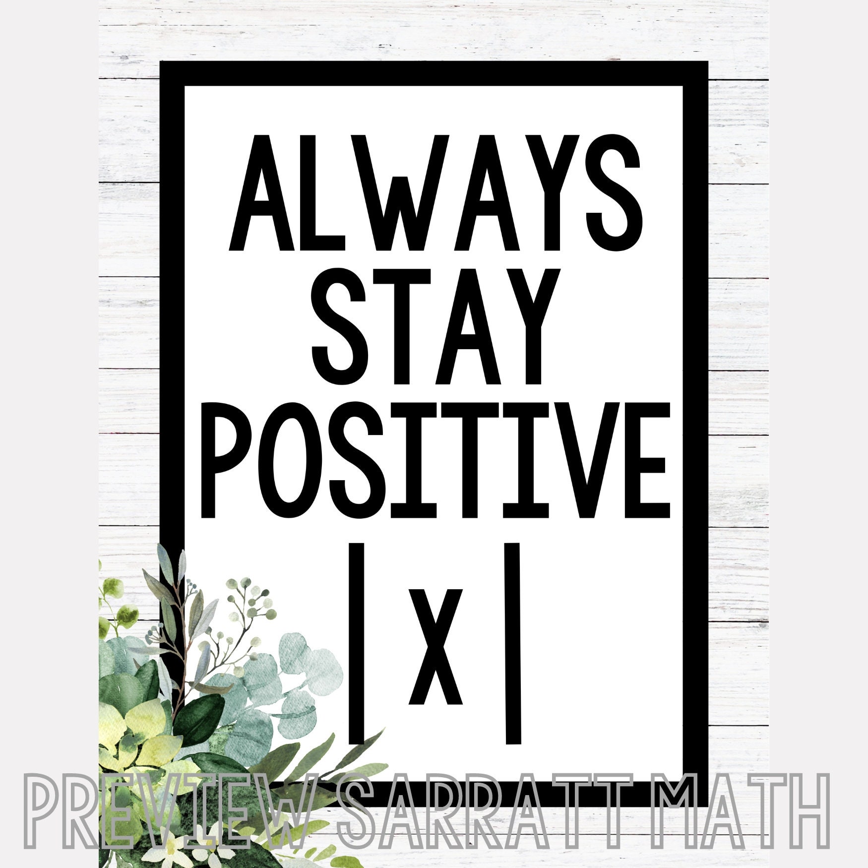 Farmhouse Math Classroom Posters: Rustic Algebra Decor (digital ...