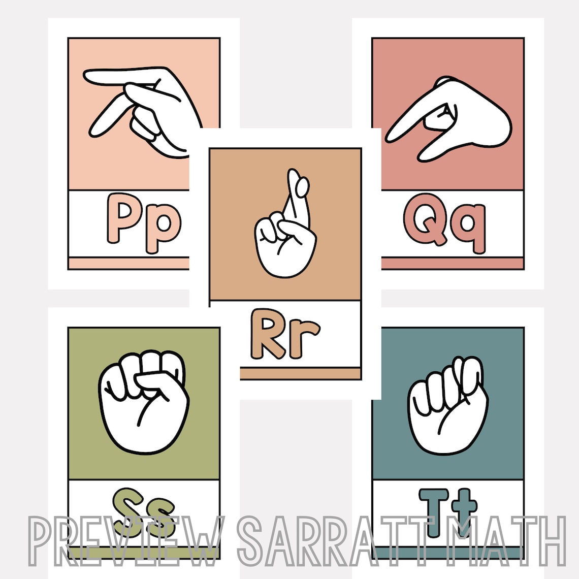 ASL Alphabet Posters Boho Classroom Decor Aesthetic Classroom American ...