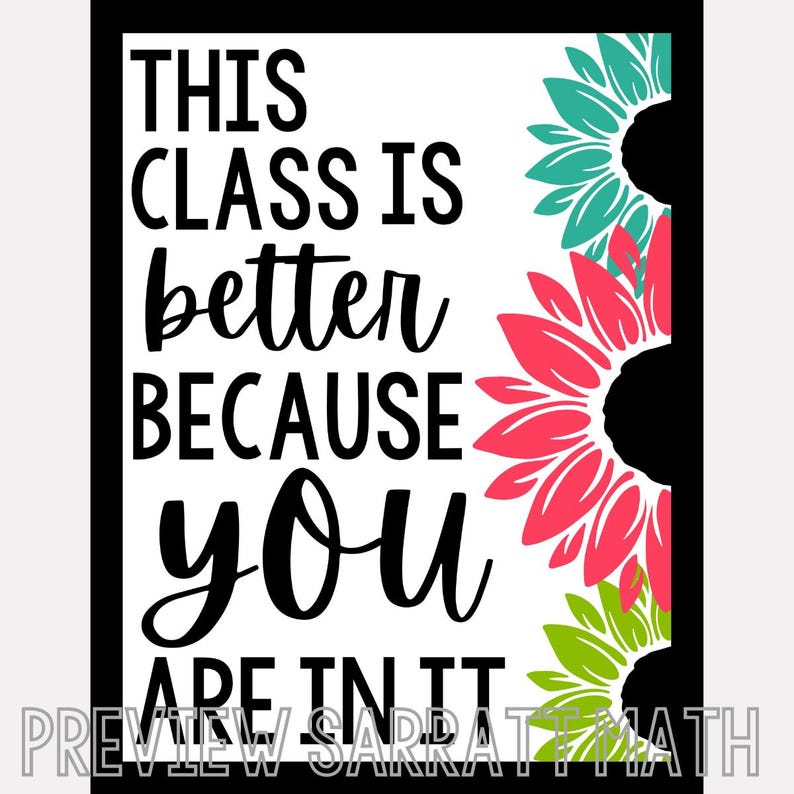 Positive Classroom Posters, Printable Classroom Decor, Aesthetic ...