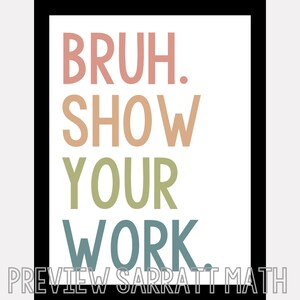 Boho Math Classroom Poster Set: Algebra Decor (digital Download) - Etsy